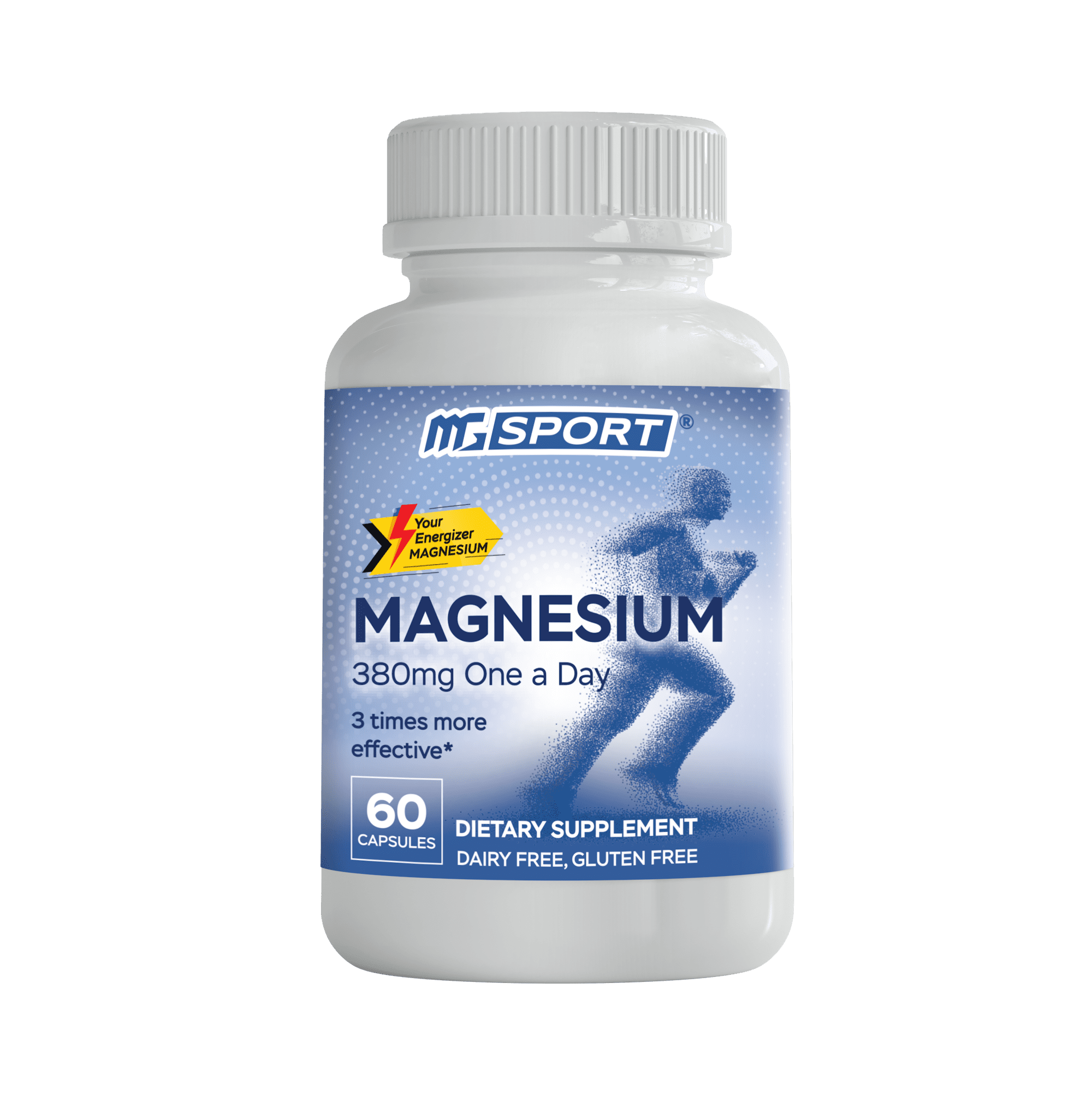 60 High Absorption Magnesium Caps for Health | MGSPORT – MGSPORT