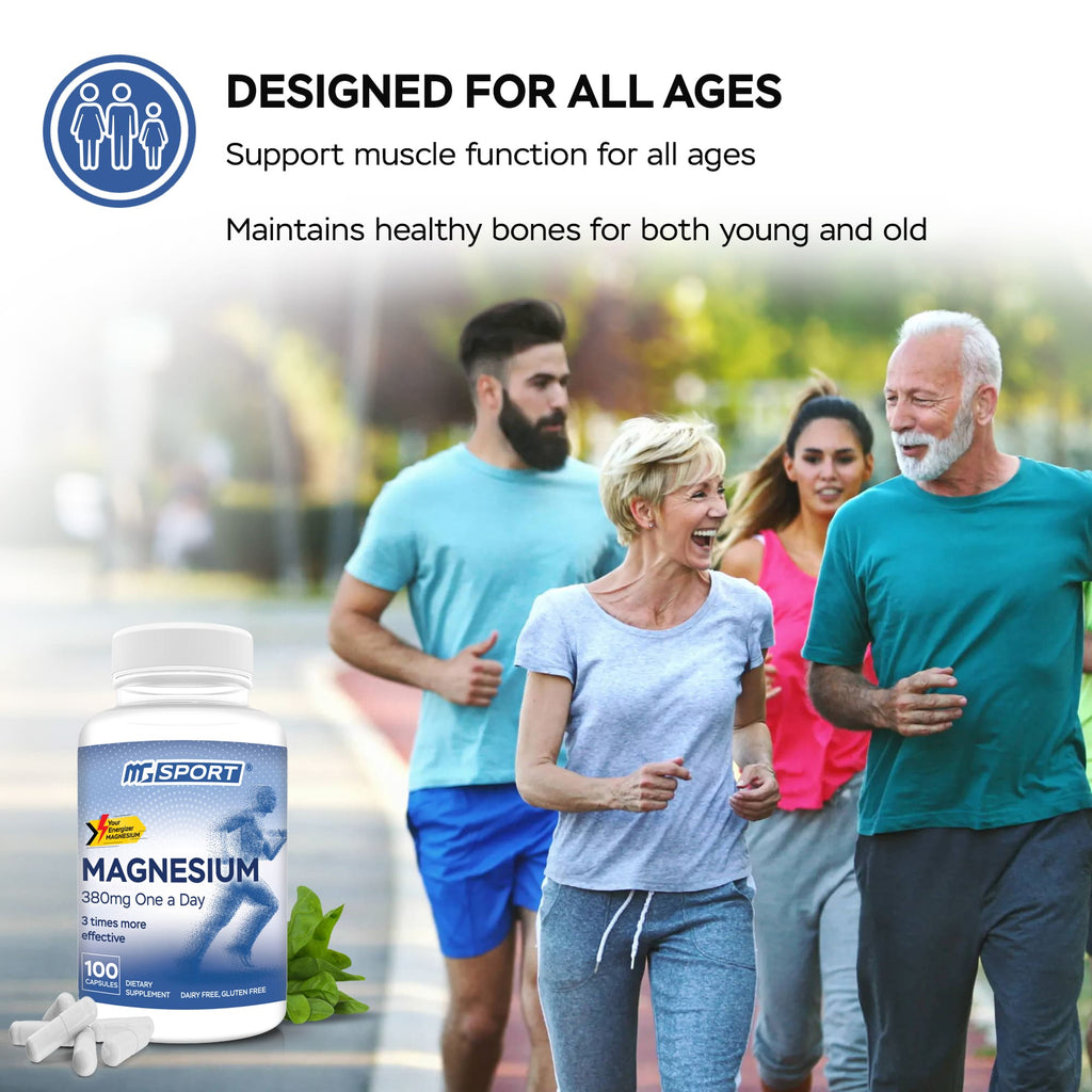 100 High Absorption Magnesium Caps for Health | MGSPORT – MGSPORT