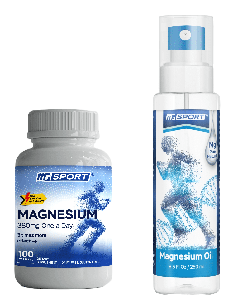 Best Magnesium Oil Spray and 100 Magnesium Caps Bundle | MGSPORT – MGSPORT