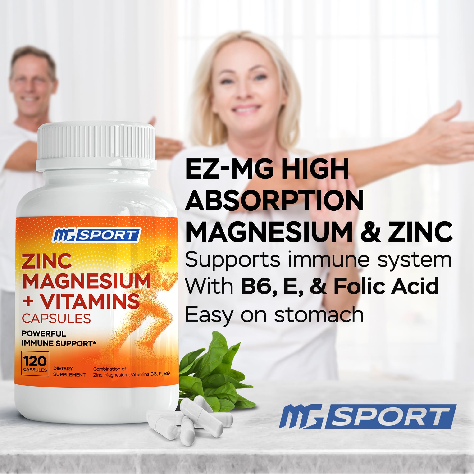 Magnesium Zinc Caps with High Absorption | MGSPORT – MGSPORT